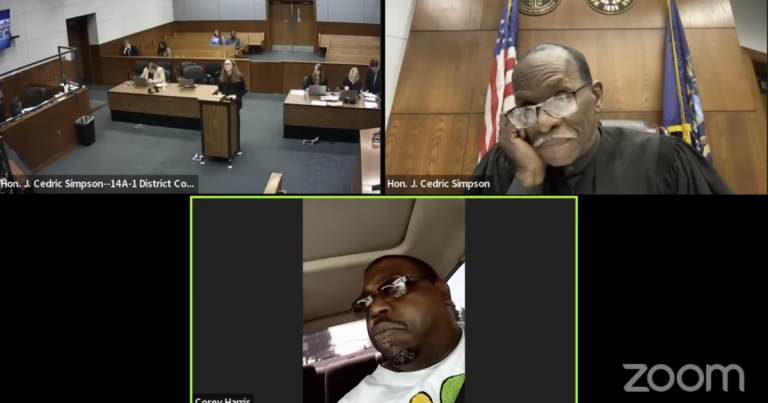 Video shows man with suspended license Zoom into Michigan court hearing ...